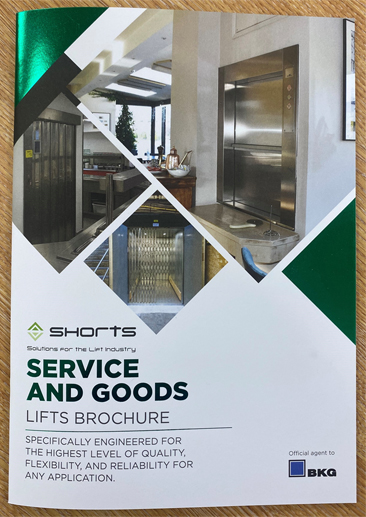Service and Goods Lifts Brochure - Shorts Lifts