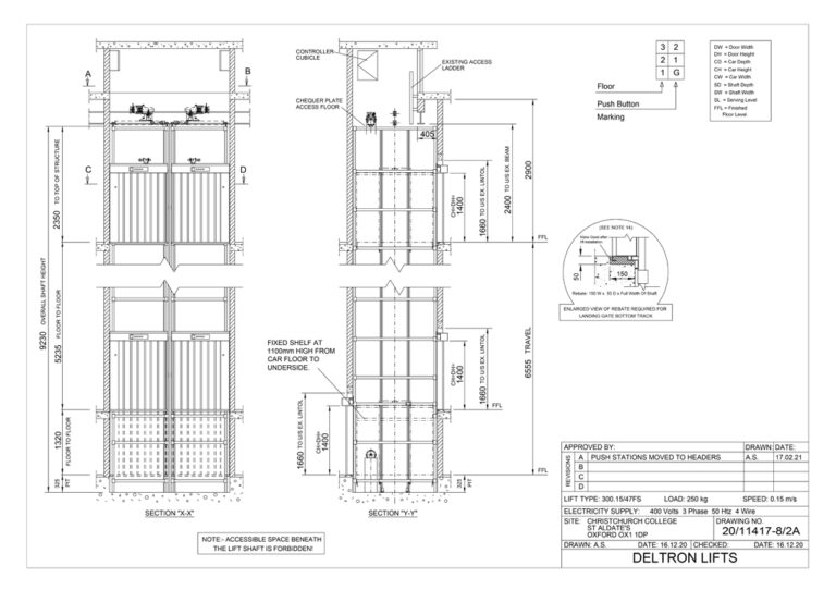 Christ Church College, EN81-31 Goods Lifts - Case Study